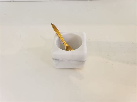 Marble Bowl With Spoon Shed Fine Goods