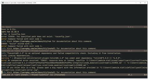 Failed To Update Install With Yarn Issue Neoclide Coc Nvim GitHub