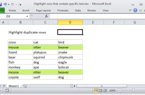 Highlight Duplicate Columns Excel Formula Exceljet