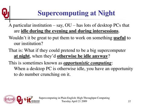 Ppt Supercomputing In Plain English Part Ix High Throughput