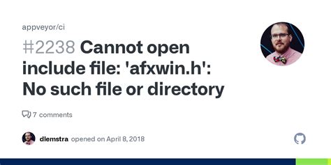Cannot Open Include File Afxwinh No Such File Or Directory · Issue 2238 · Appveyorci · Github