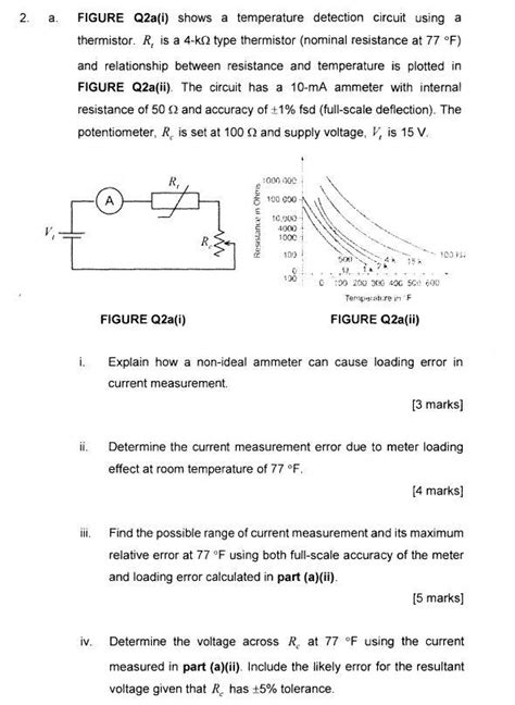 solved a figure q2a i shows a temperature detection