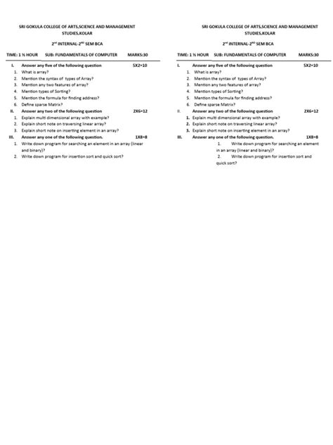 Bca 2nd Sem Computer Fundamentals Pdf