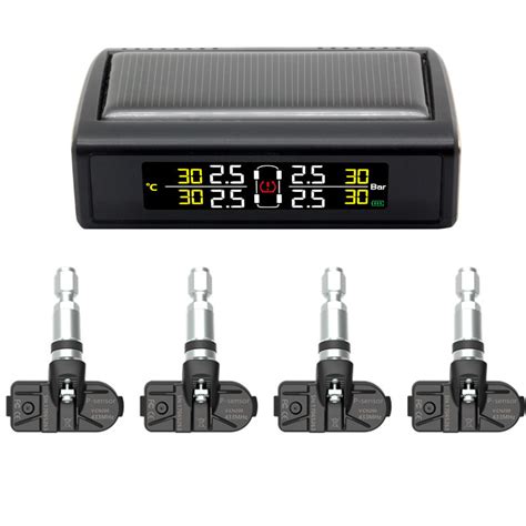 Universal Solar And USB Charge TPMS Tire Pressure Monitoring System TPMS Tire Pressure