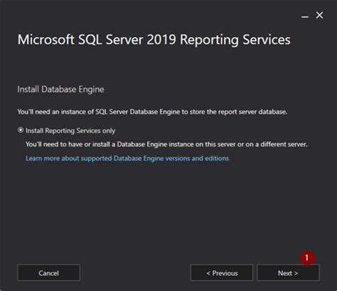 Install SSRS