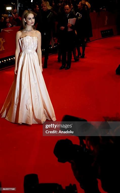 Lilly James Attends Cinderalla Premiere During The 65th Berlin
