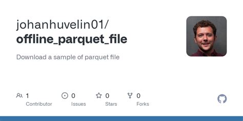 github johanhuvelin01 offline parquet file download a sample of