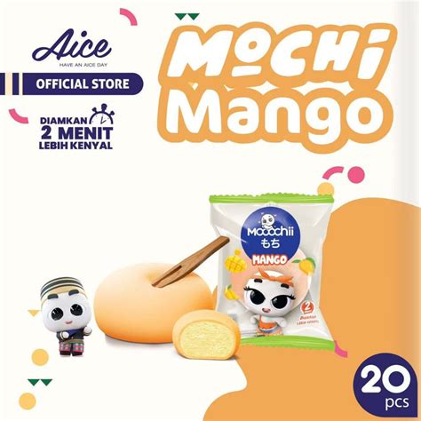 Jual Aice Ice Cream Mochi Mango Es Krim Isi 20 Pcs Eskrim Shopee Indonesia