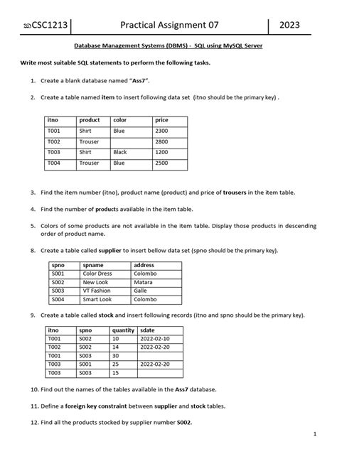 assignment7 pdf databases software design