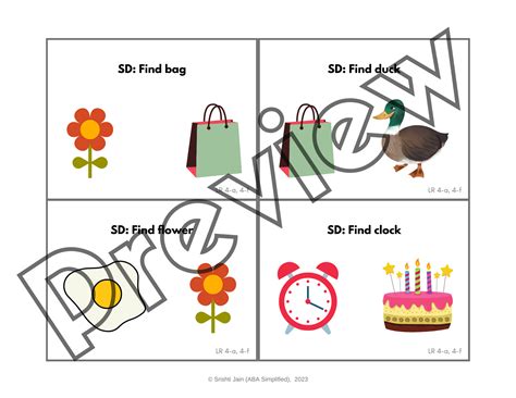 vb mapp aligned task cards listener responding level 1 made by teachers