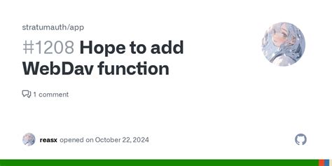 Hope To Add Webdav Function · Issue 1208 · Stratumauthapp · Github