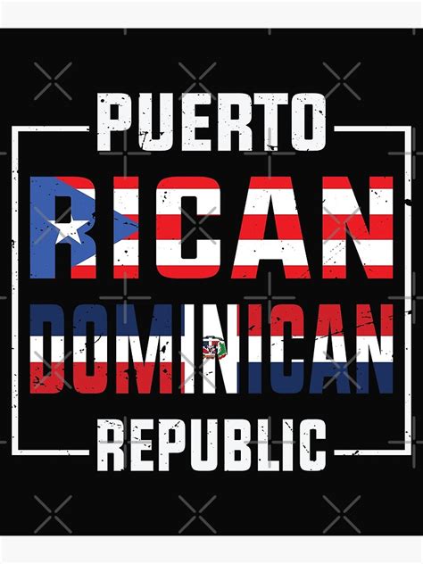 Puerto Rican Dominican Flag Shirt Half Puerto Rican Half Dominican
