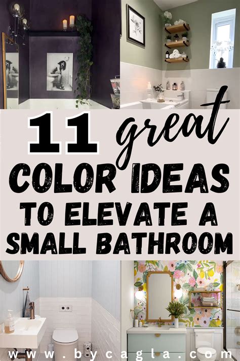 11 Amazing Color Ideas To Elevate A Small Bathroom Artofit
