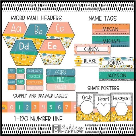 Honey Bee Classroom Decor Bundle Easy And Modern Classroom Decorations