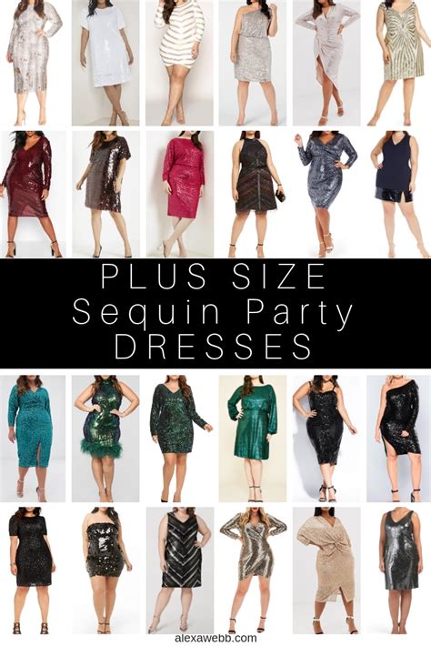24 Plus Size Sequin Party Dresses Alexa Webb