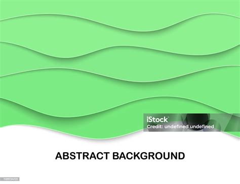 레이어 드 페이퍼 컷은 3d 배경을 개척 녹색 물결 모양 카드입니다 문서 헤더에 대 한 에코 레이아웃 계층화 된 공예입니다 텍스트 위치 0명에 대한 스톡 벡터 아트 및 기타