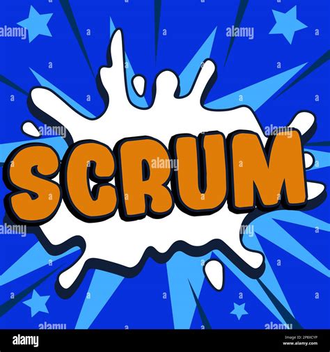 Conceptual Display Scrum Business Showcase Handwriting As Distinct
