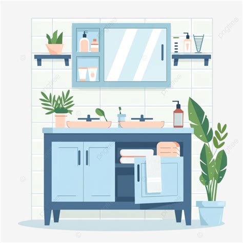 욕실 캐비닛 벡터 디자인 일러스트 레이 션 화장실 내각 세면실 Png 일러스트 및 이미지 에 대한 무료 다운로드 Pngtree