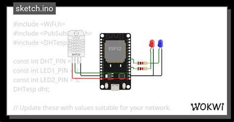 DHT MQTT Copy Wokwi ESP STM Arduino Simulator
