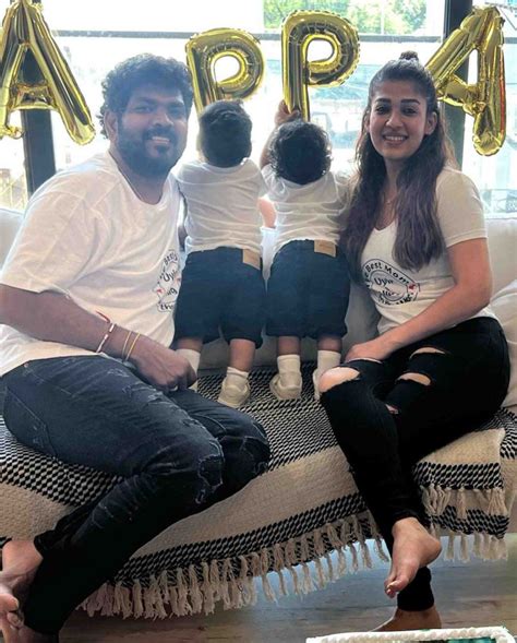 So Adorable Nayanthara And Vignesh Shivan Pose Candid With Their Twin