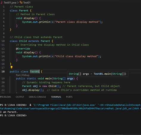 Day 45 Method Overriding And Dynamic Binding In Java 🔁🔍 Today I