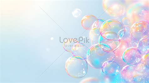 거품 벽지 다채로운 투명한 꿈