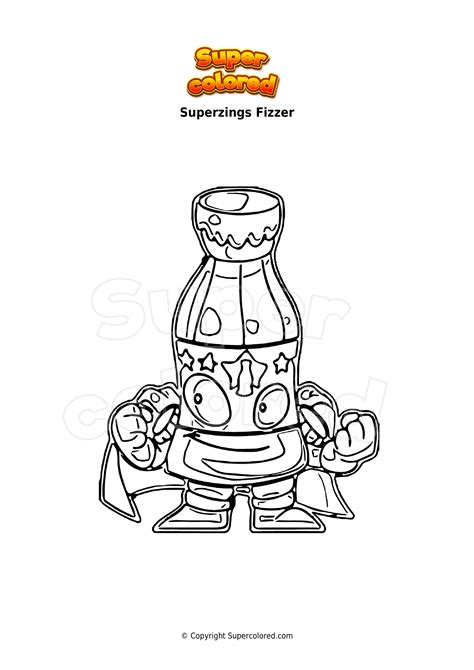 Coloring Page Superzings Rocketzing