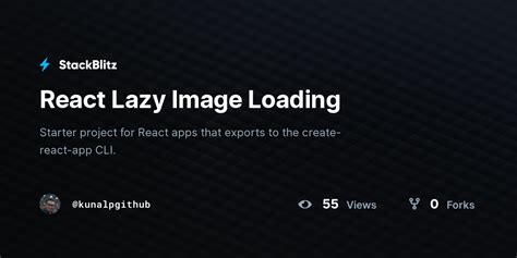 React Lazy Image Loading Stackblitz