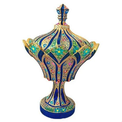 خرید و قیمت شکلات خوری بلور پایه دار نقاشی شده از غرفه گالری هنری پرند