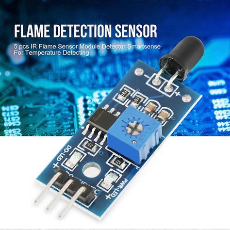 5 Pcs Ir Flame Sensor Module Detector Smartsense For Detecting Flame Fruugo Uk