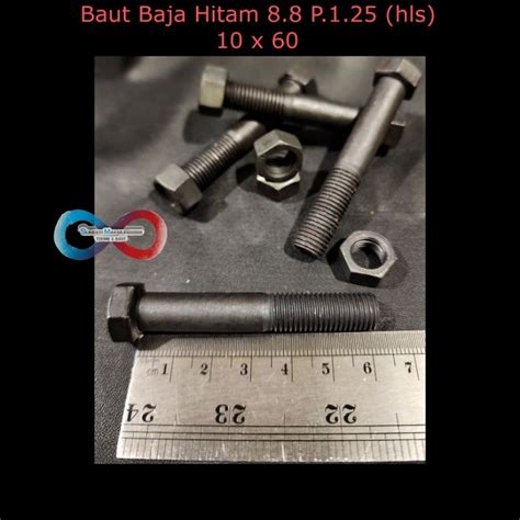 Jual Baut Mur Baja Htb Grade X Mm P Tidak Fulldrat Shopee Indonesia
