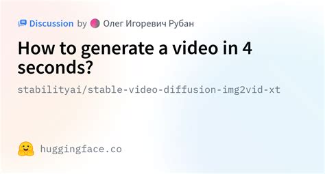 Stabilityai Stable Video Diffusion Img Vid Xt How To Generate A Video In Seconds