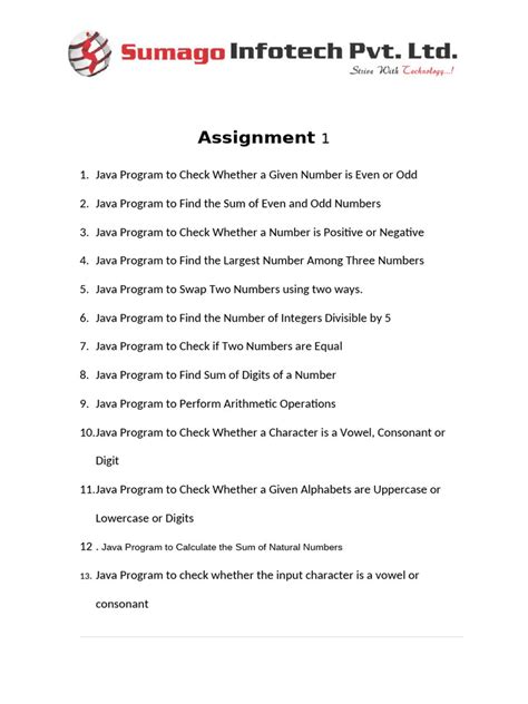 Assignment 1 Java Pdf