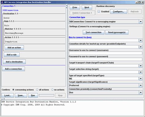 IBM Service Integration Bus Destination Handler