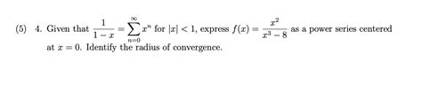 Solved By An EXPERT Given That X N Xn For X