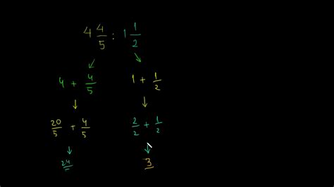 შერეული რიცხვების გაყოფა Youtube