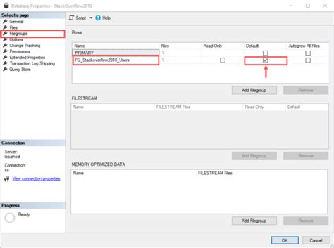 Manage Sql Databases In Centos Manage Filegroups Of User Databases