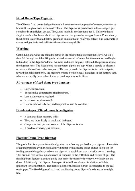 Module PART Lecture Notes Of Sustainable Energy Process Fixed Dome Type Digestor The
