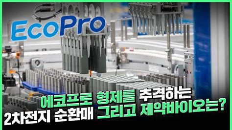 에코프로 한 주간 흐름 그리고 2차 전지 순환매 F 나도 올라갈 거야 부자주식tv Youtube