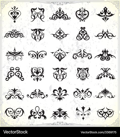 Classic Shape Elements Royalty Free Vector Image