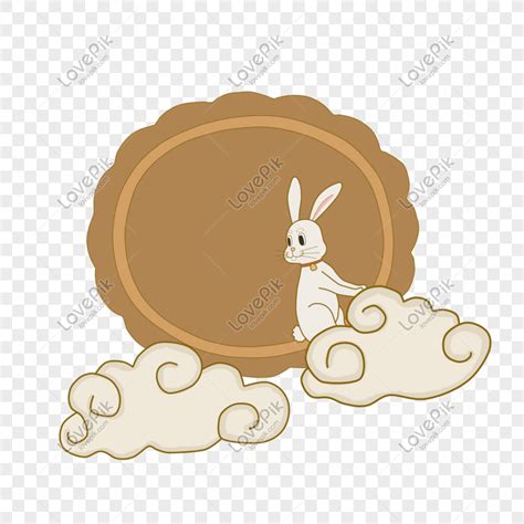 중순 가을 축제 토끼 손으로 그려진 그림 일러스트 레이션 Png 일러스트 무료 다운로드 Lovepik