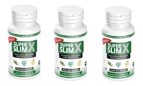 Super Slim X - 60 Cápsulas - Original - 3 Unidades | Parcelamento sem juros