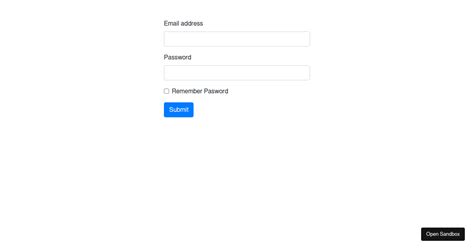 React Responsive Form Codesandbox