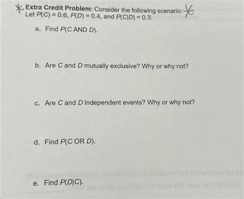 Solved Extra Credit Problem Consider The Following Chegg Com