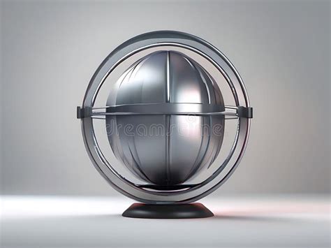 Abstract 3d Rendering Of Ellipsoidal Capsule Rotating Simple Stock