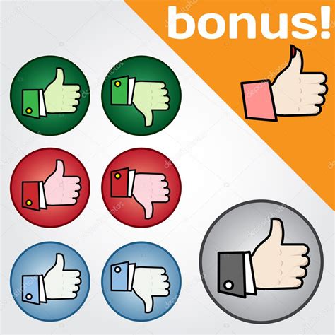 Like Dislike Buttons — Stock Vector © Satanil 6587925