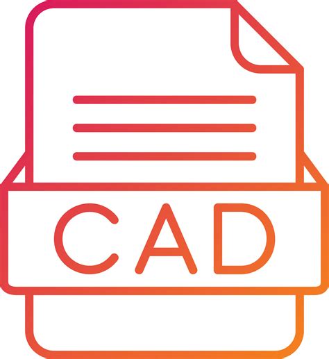 Cad File Format Icon 29148991 Vector Art At Vecteezy