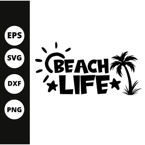 Sun Beach Life Svg Summer Sunshine Svg Minimal Summer Vibes With