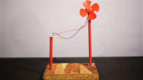 How To Make Wind Mill Model Simple Electricity Generating Babe Project YouTube