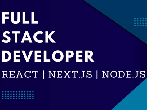 A Full Stack Web App With React Next Js Node Js Upwork